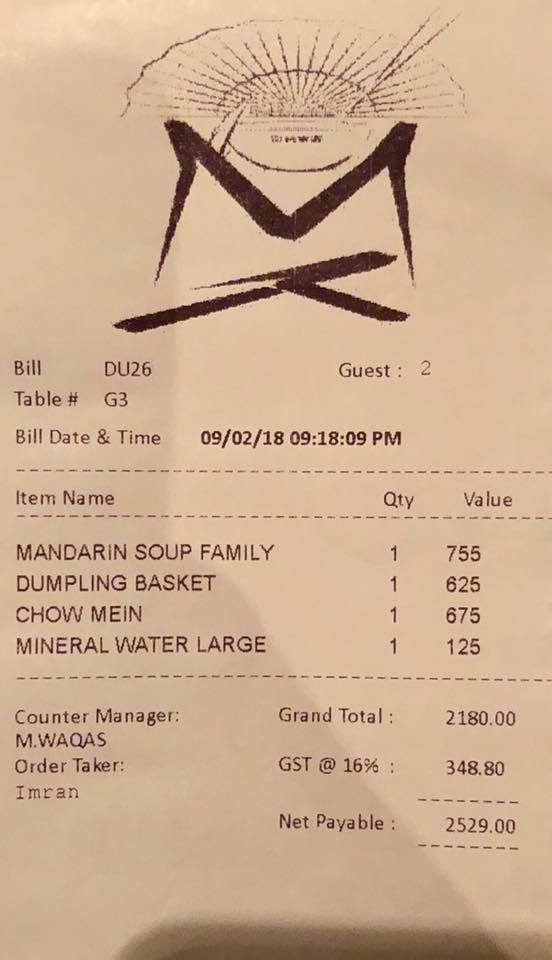 Your safe bet for Chinese Food in DHA Lahore – Mandarin Kitchen – Ali ...